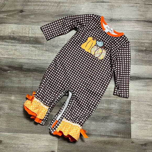Marie Nicole | One Pieces | Marie Nicole Long Sleeve Plaid Thanks ...